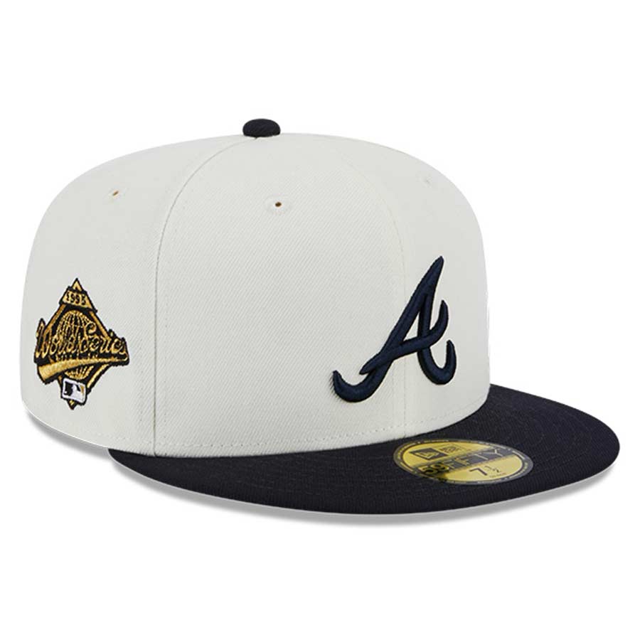 Atlanta Braves Chrome Retro MLB Throwback 1995 WS Patch Gray UV 59FIFTY ...