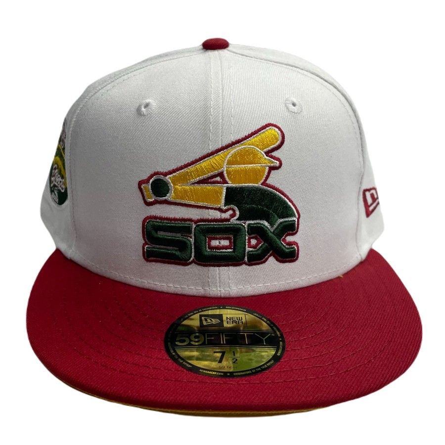 Chicago White Sox Hotdog Pack 75 Years Patch Yellow UV 59FIFTY Fitted Hat