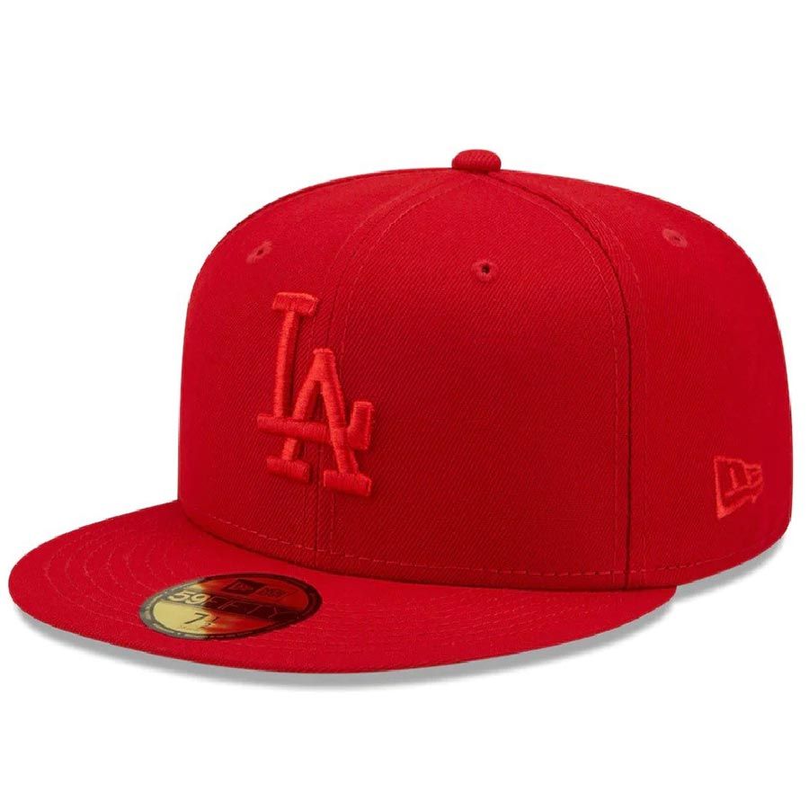 Los Angeles Dodgers All Red New Era 59Fifty Fitted Hat