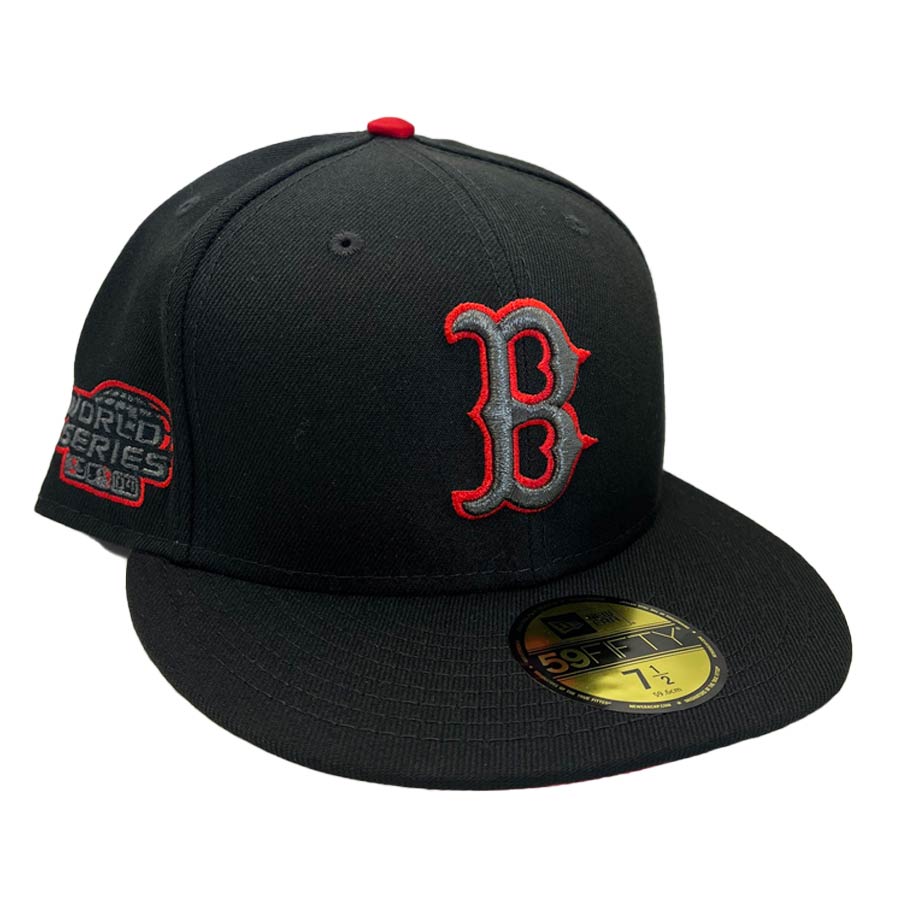 Boston Red Sox Black Pro Image Exclusive 2004 WS Patch Red Satin UV ...