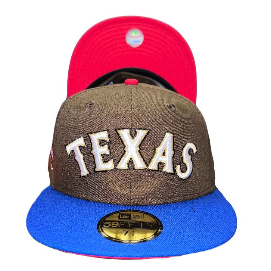 Texas Rangers Brown Awareness Pack Final Season Patch Red UV 59FIFTY ...