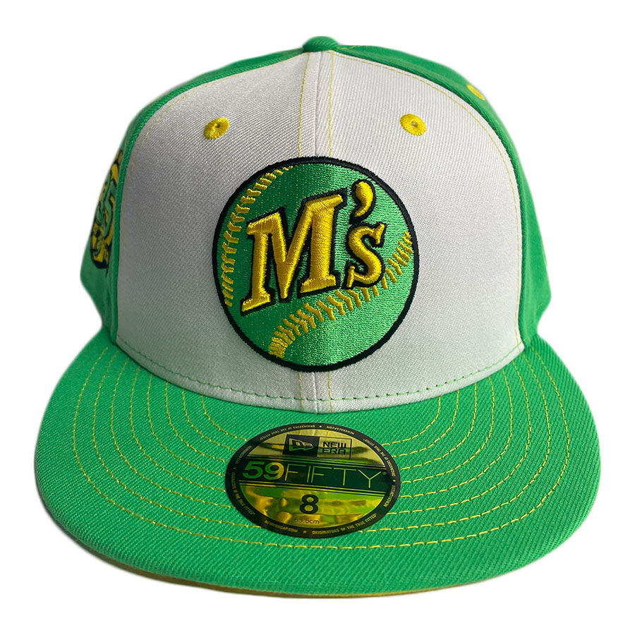 Seattle Mariners Green Skipper 35th Season Patch Yellow UV 59FIFTY ...