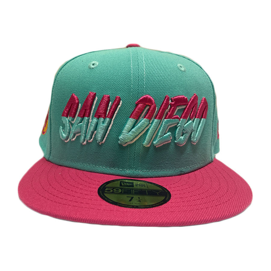 San Diego Padres Mint Pink Two Tone Friar Side Patch Gray UV 59FIFTY ...