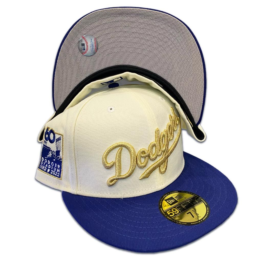 Los Angeles Dodgers Script Caps of Olympia 60th Patch Gray UV 59FIFTY ...