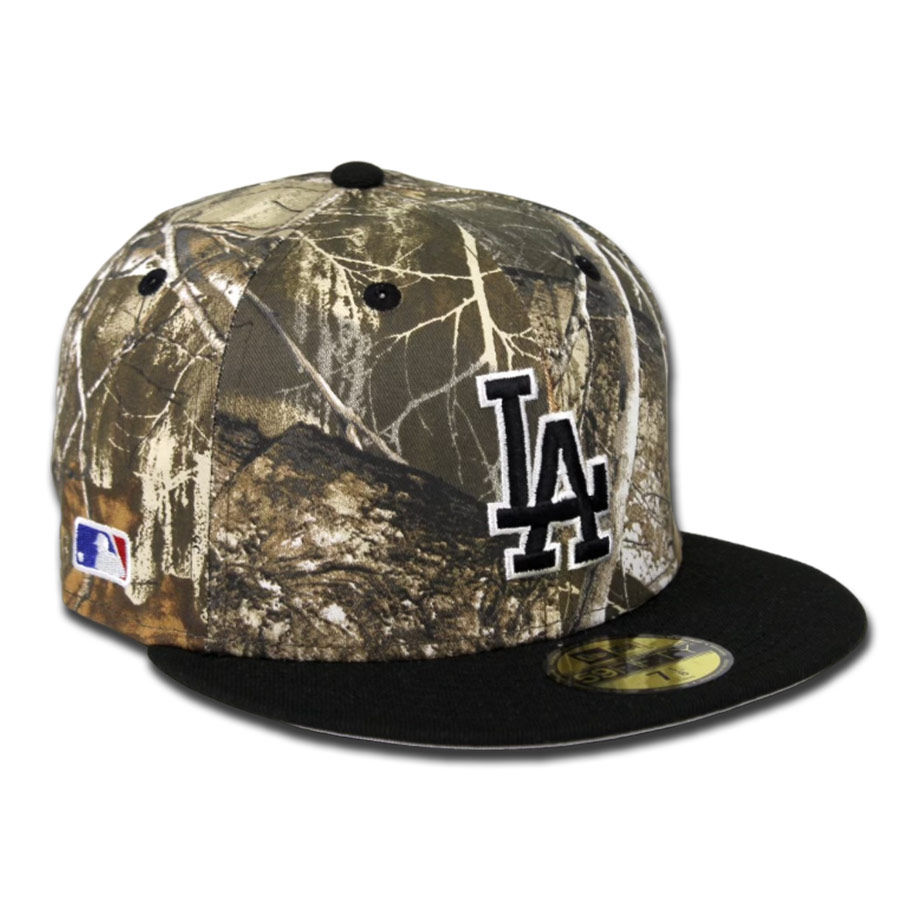 Los Angeles Dodgers 805 Real Tree Pack MLB Side Patch Gray UV 59FIFTY ...