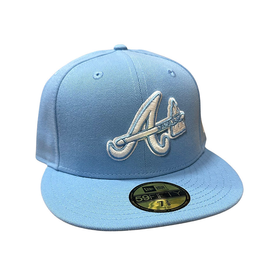 Atlanta Braves Sky Blue Basic Gray UV 59FIFTY Fitted Hat