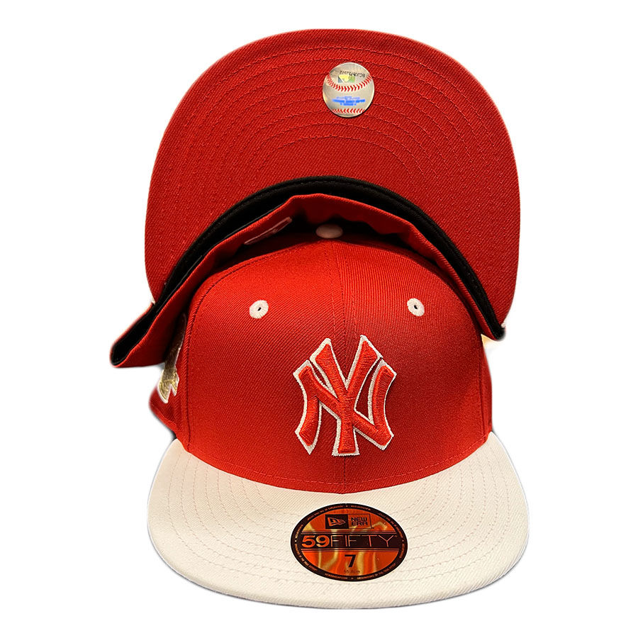 New York Yankees Red Two Tone Red UV New Era 59FIFTY Fitted Hat