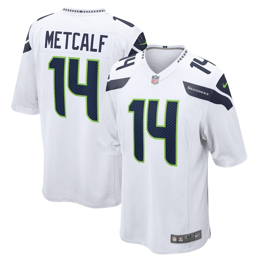 Seattle Seahawks DK Metcalf White Nike Game Jersey