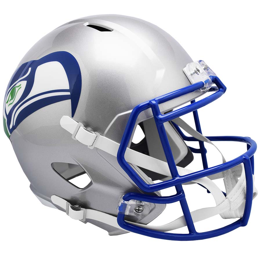 Seattle Seahawks Gray Riddell 1983-2001 Throwback Speed Full-Size ...