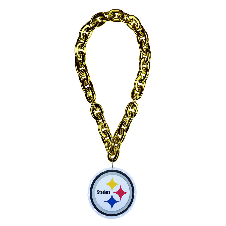 Pittsburgh Steelers Fan Chain 3D Light Up Foam Necklace