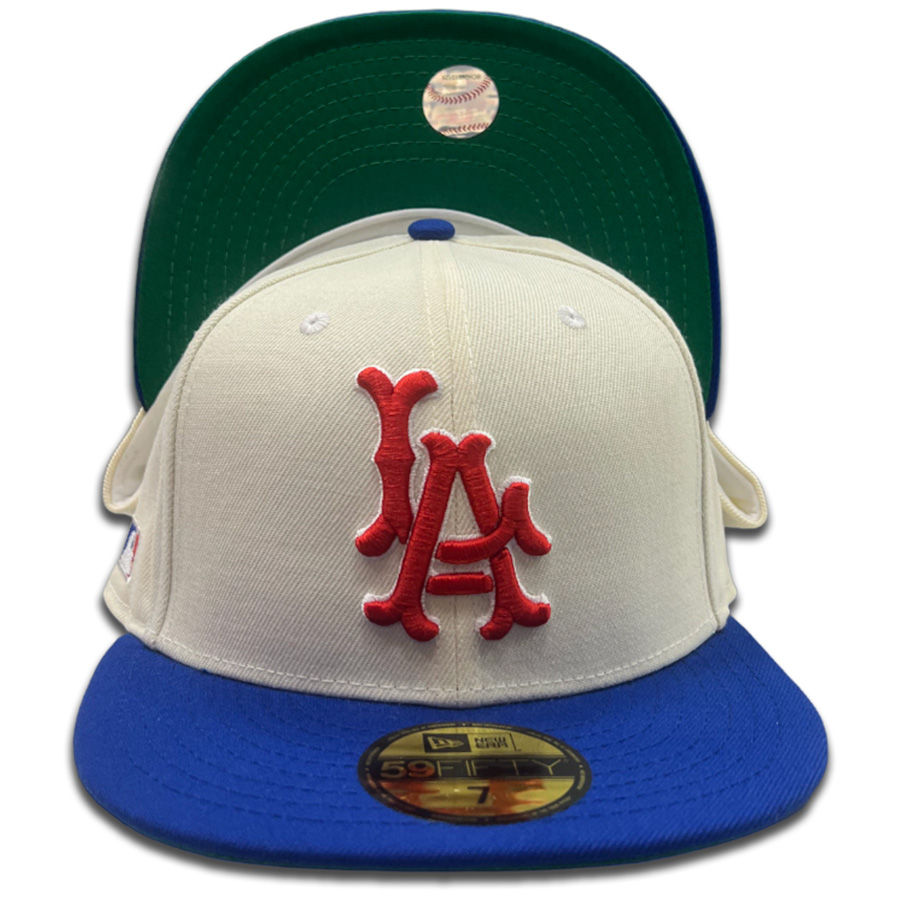 Los Angeles Angels Chrome Classic Side Batty Green UV 59FIFTY Fitted Hat