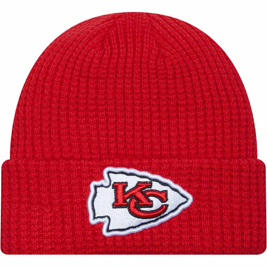 Kansas City Chiefs All Red Cuffed Knit Beanie Hat
