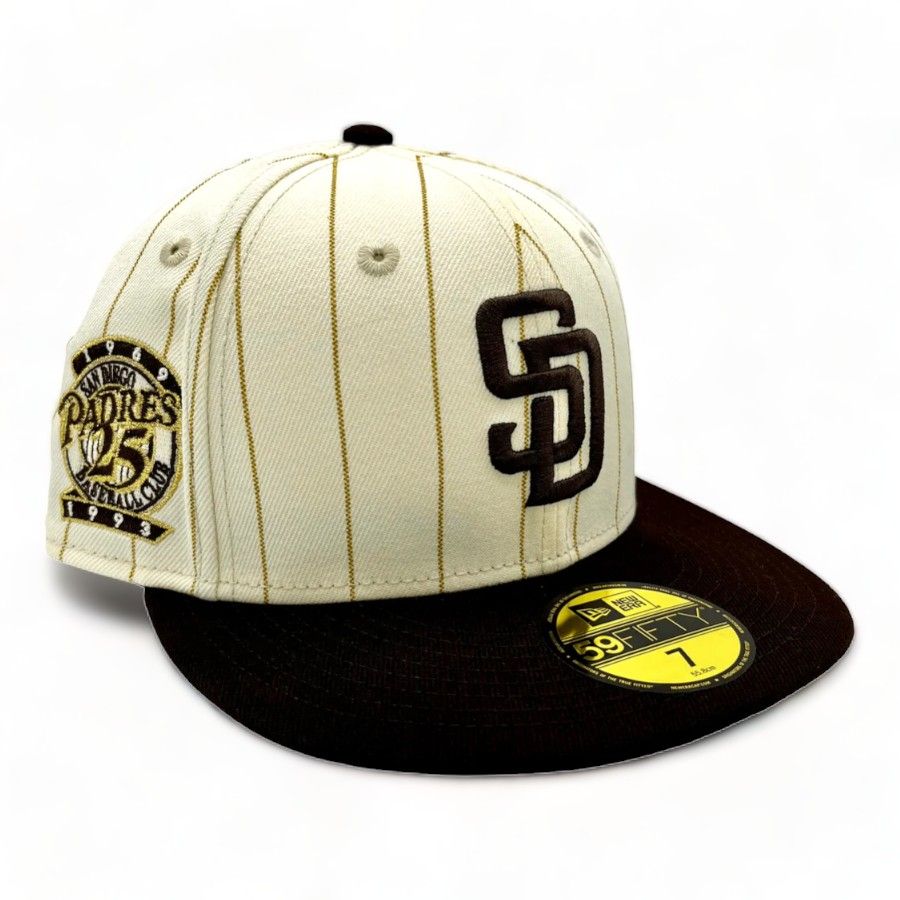 San Diego Padres Chrome Gold Pinstripe Pro Image Exclusive New Era ...
