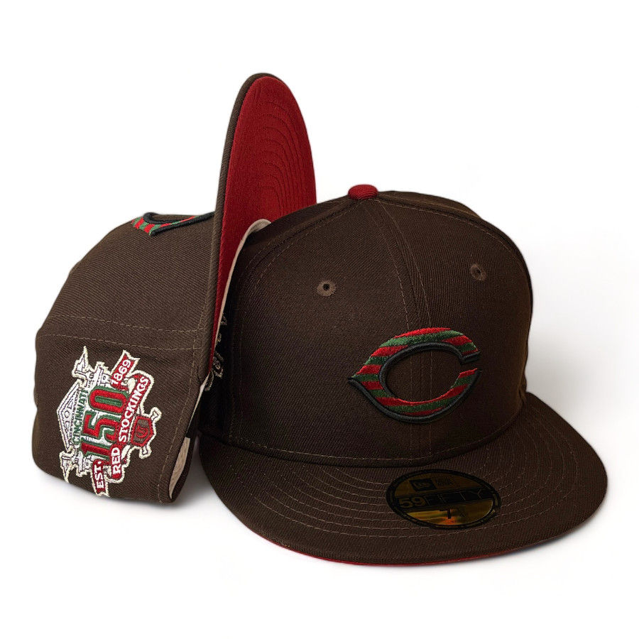 *PREORDER* Cincinnati Reds Burnt Wood 150th Anniversary Patch Red UV ...