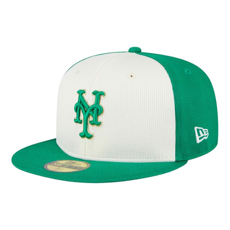 New York Mets Green 2024 St. Patrick's Day On-Field New Era 59FIFTY ...