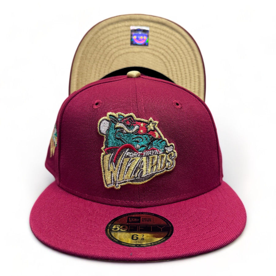 Fort Wayne Wizards Red Leon in the Lab FW Side Patch Gold UV 59FIFTY ...
