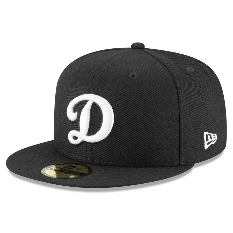 Los Angeles Dodgers Secondary D Logo Black and White Basic New Era ...