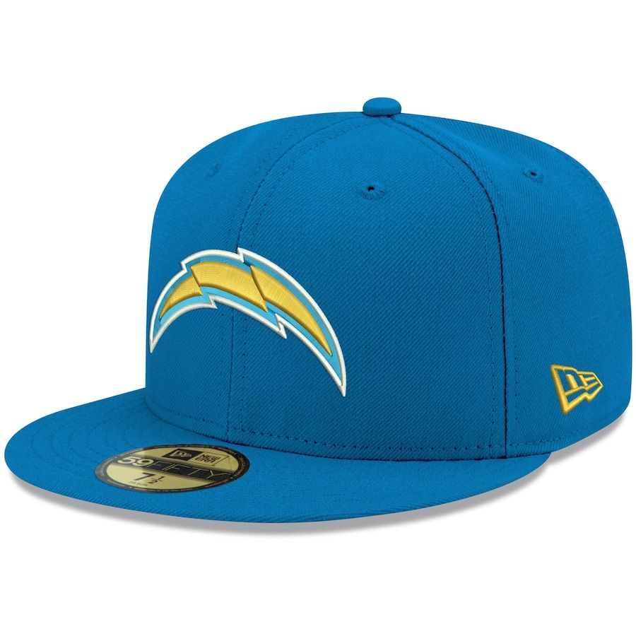 Los Angeles Chargers Powder Blue Team Color Basic New Era 59FIFTY ...