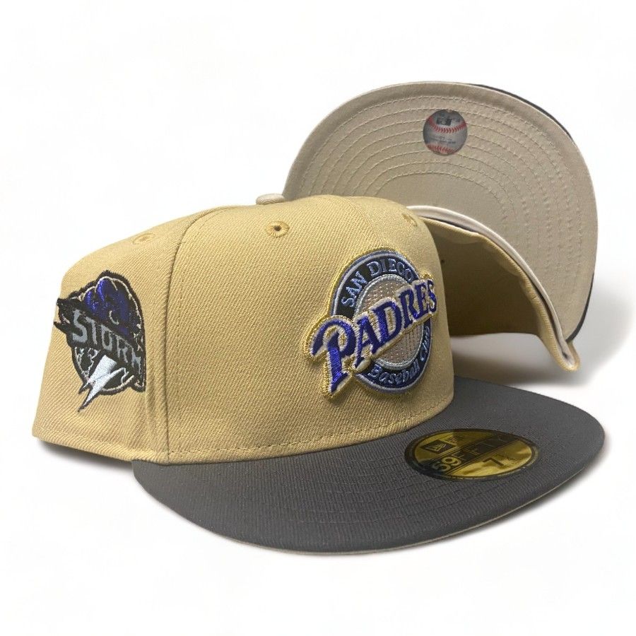 San Diego Padres Gold Black Two Tone Storm Side Patch Cream UV New Era ...
