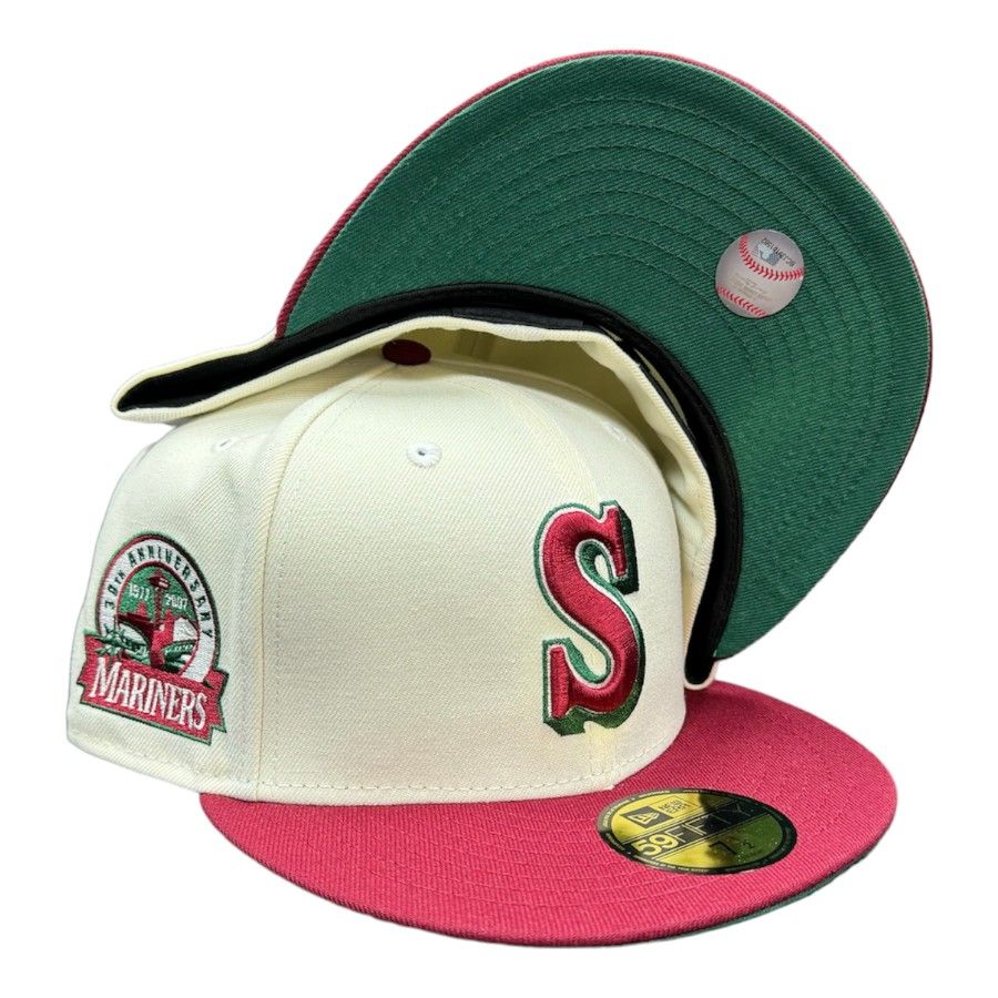 Seattle Mariners Chrome Red Two Tone 30th Anni Patch Green UV New Era ...