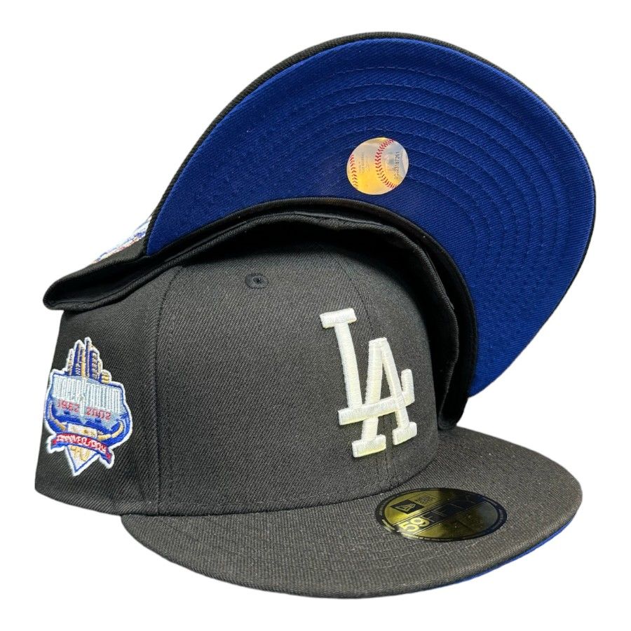 Los Angeles Dodgers Black 40th Anni Patch Royal Blue UV New Era 59Fifty ...