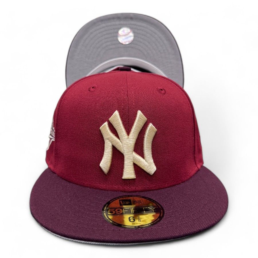 New York Yankees Red and Maroon Leon in the Lab 1996 WS Patch Gray UV ...
