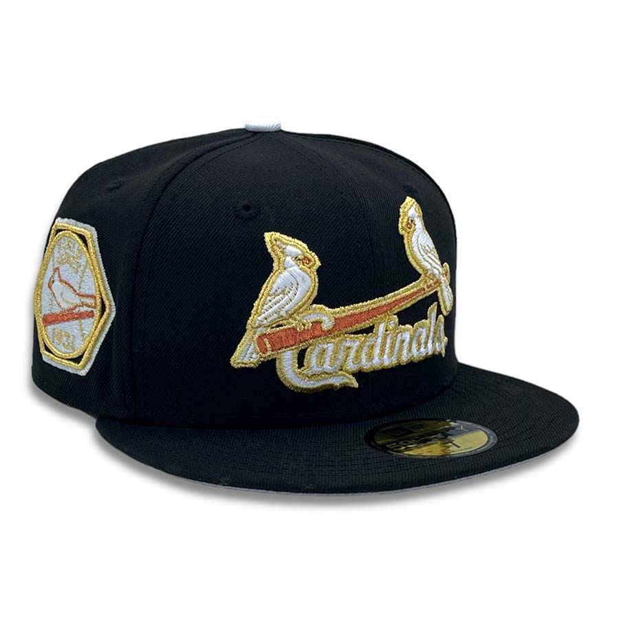 St Louis Cardinals Black Metallic Copper & Gold 1931 WS Patch Gray UV ...