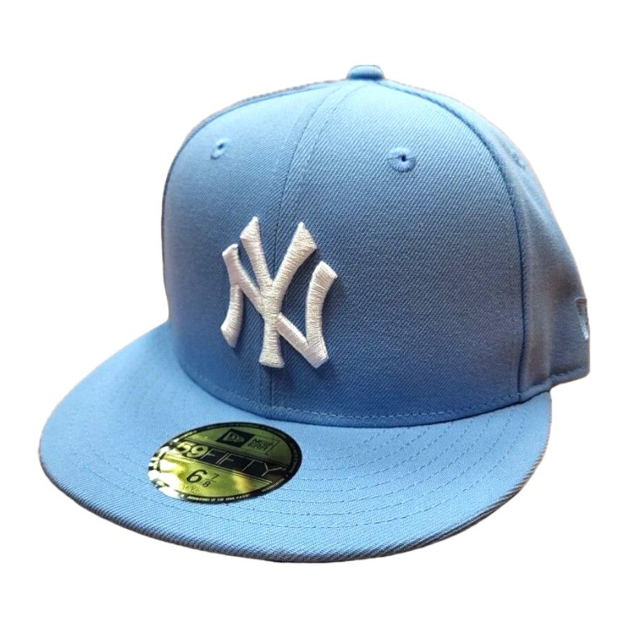 New York Yankees Sky Blue Basic Gray UV New Era 59FIFTY Fitted Hat