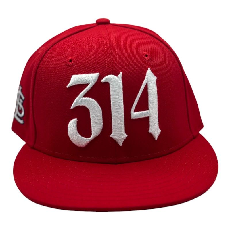 St. Louis Cardinals Classic Red 314 Custom Logo Red UV New Era 59FIFTY ...