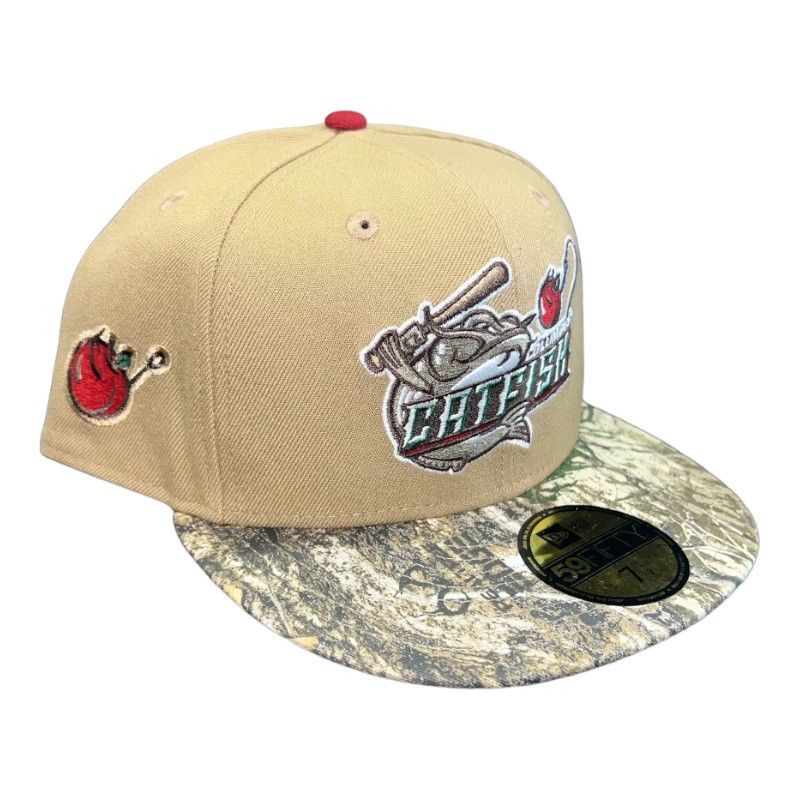 Columbus Catfish Brown and Realtree Bobber Patch Red UV MiLB New Era ...