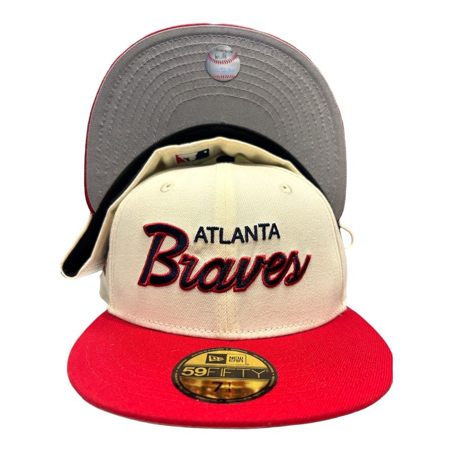 Atlanta Braves Chrome and Red NBB 2 Script 150th Anniversary Patch Gray ...