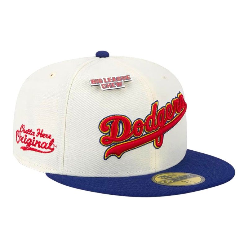 Los Angeles Dodgers Chrome White Big League Chew Original New Era ...