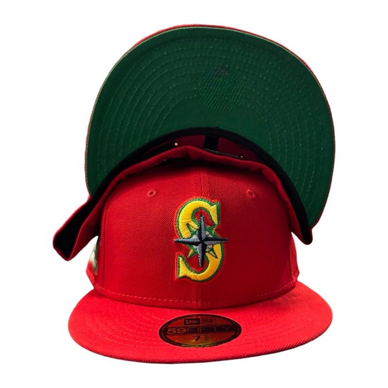 Seattle Mariners Red "Wes Pack" 20th Anniversary Patch Green UV New Era ...
