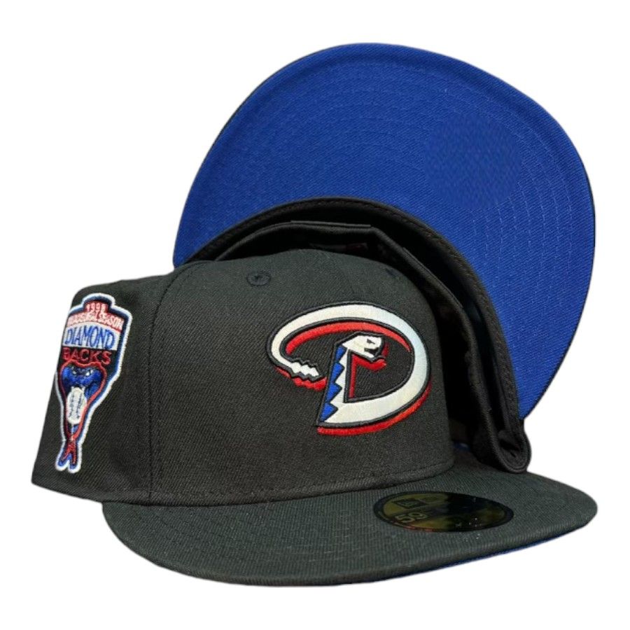 Arizona Diamondbacks Black 1998 Inaugural Patch Royal Blue UV New Era ...