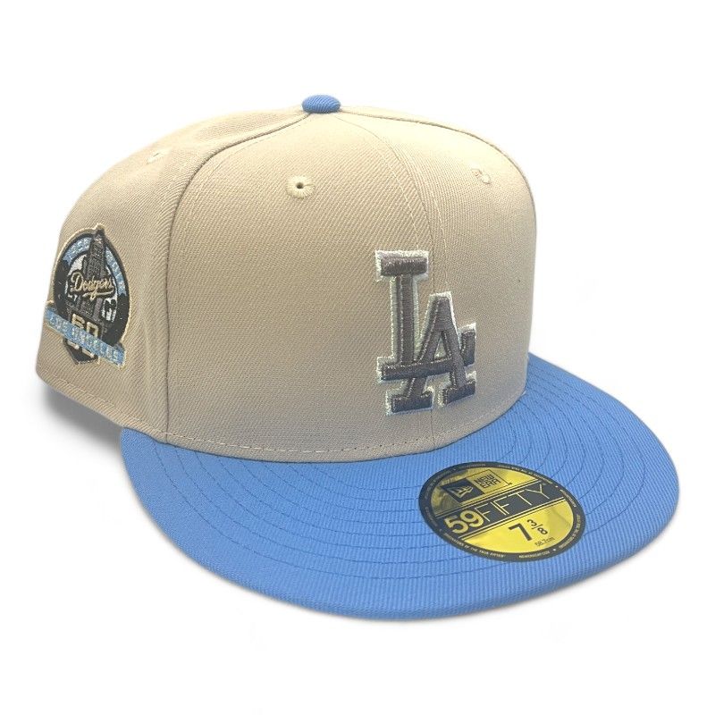 Los Angeles Dodgers Stone Gray and Steel Blue 60th Anniversary Patch ...
