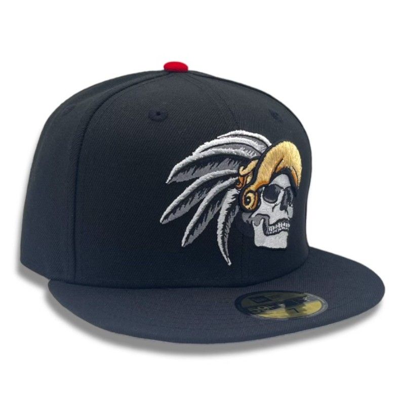 New Era Black Azteca Skull Warrior Mexico Flag Batterman Gray UV New ...