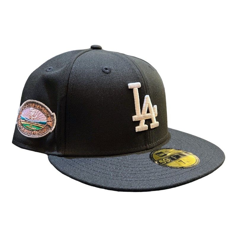 Los Angeles Dodgers Black and Navy 50th Anni Patch Green UV New Era ...