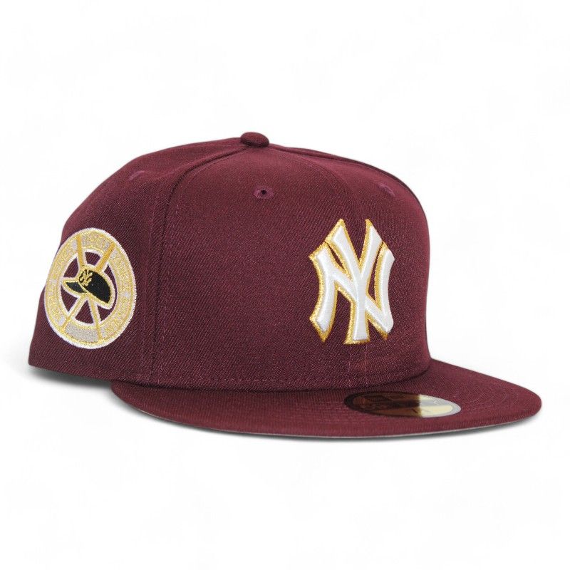 New York Yankees Maroon "DPM FittedHat Pack" 1961 World Series Patch Gray UV New Era 59Fifty ...