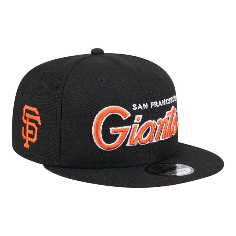 San Francisco Giants Black Script Wordmark Logo Patch New Era 9FIFTY ...