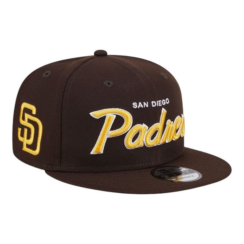 San Diego Padres Brown Script Wordmark Logo Patch New Era 9FIFTY ...