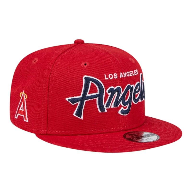 Los Angeles Angels Red Script Wordmark Logo Patch New Era 9FIFTY ...