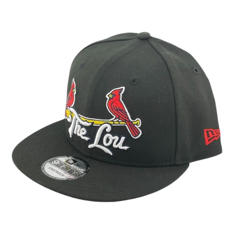 St. Louis Cardinals Black Two Red Birds "The Lou" Black UV New Era ...