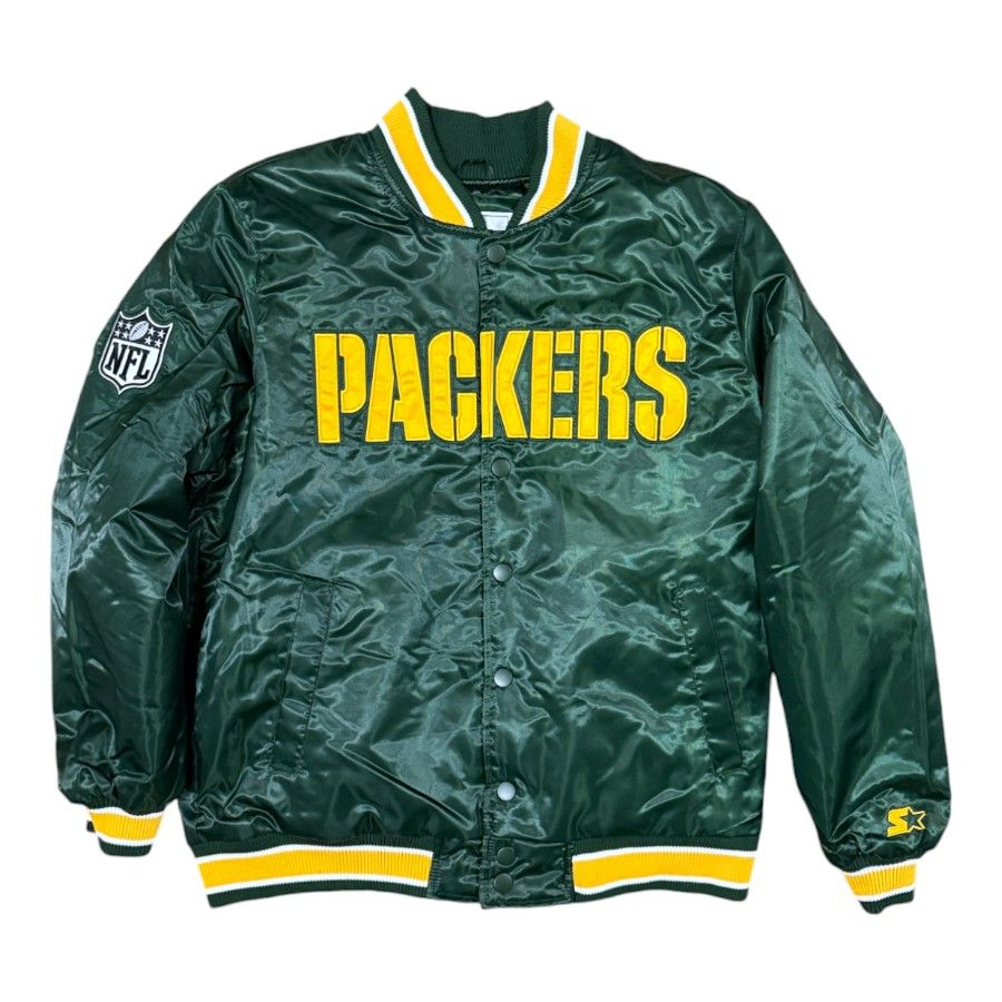 Green Bay Packers Green 2024 Pro Image Exclusive GIII Full Snap Satin ...