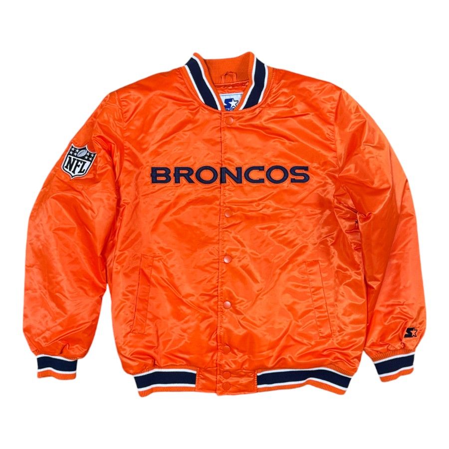 Denver Broncos Orange 2024 Pro Image Exclusive GIII Full Snap Satin ...