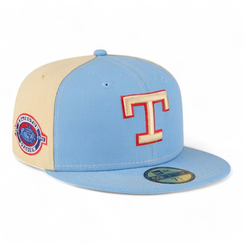 Texas Rangers Gold Two Tone Arlington Stadium Patch Gray UV 59FIFTY ...
