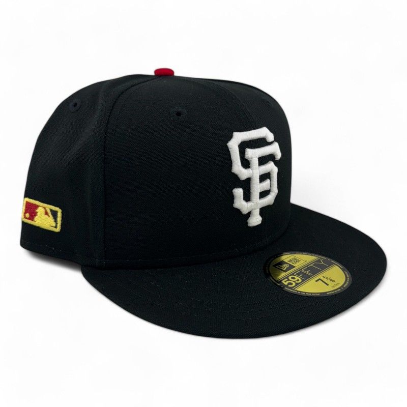San Francisco Giants Black and White Side Batty Patch Red UV New Era ...