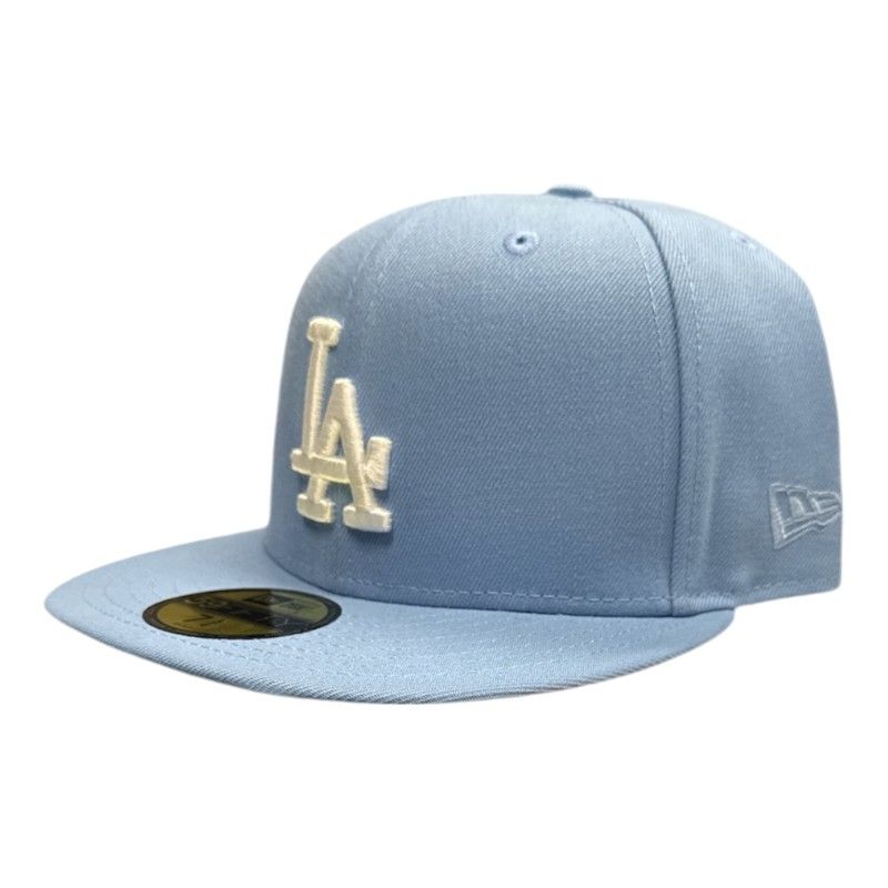 Los Angeles Dodgers Light Blue Basic Gray UV New Era 59FIFTY Fitted Hat