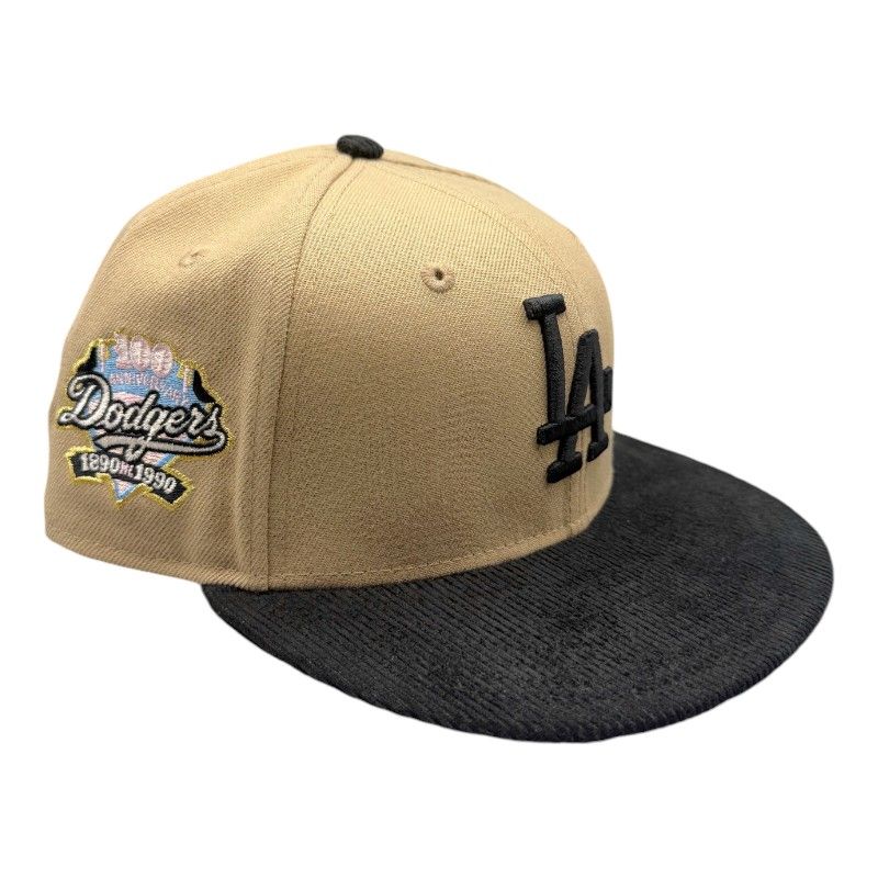 Los Angeles Dodgers Camel and Black Corduroy 100th Anniversary Patch ...