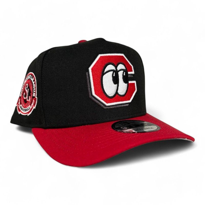 Chattanooga Lookouts Black and Red New Era 9FIFTY A-Frame Snapback Hat