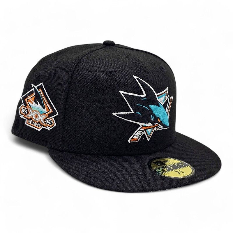 San Jose Sharks Black Leon in the Lab 20 Years Patch Gray UV 59FIFTY ...